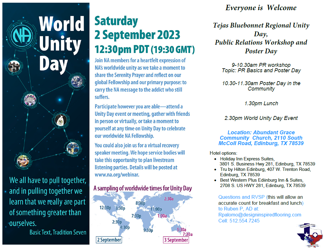 Tejas Bluebonnet Regional Unity Day, PR Workshop and Poster Day ...